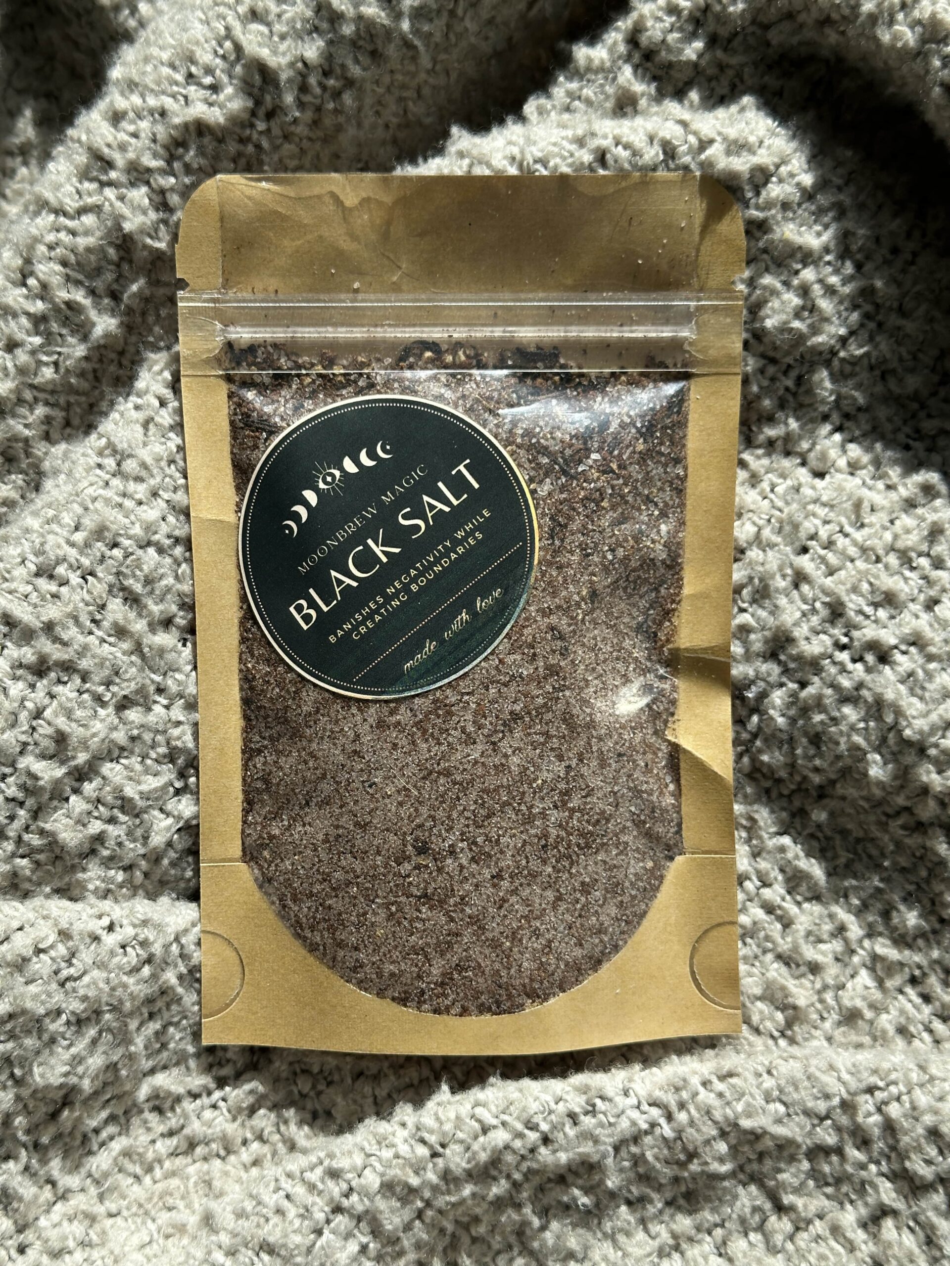 Black Protection Salt - Witchcraft - MoonBrew Magic